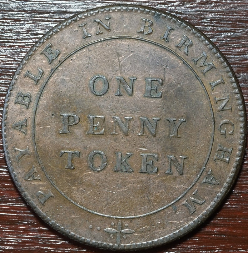 1811 Birmingham & Risca Copper Company One Penny Token - Etsy UK