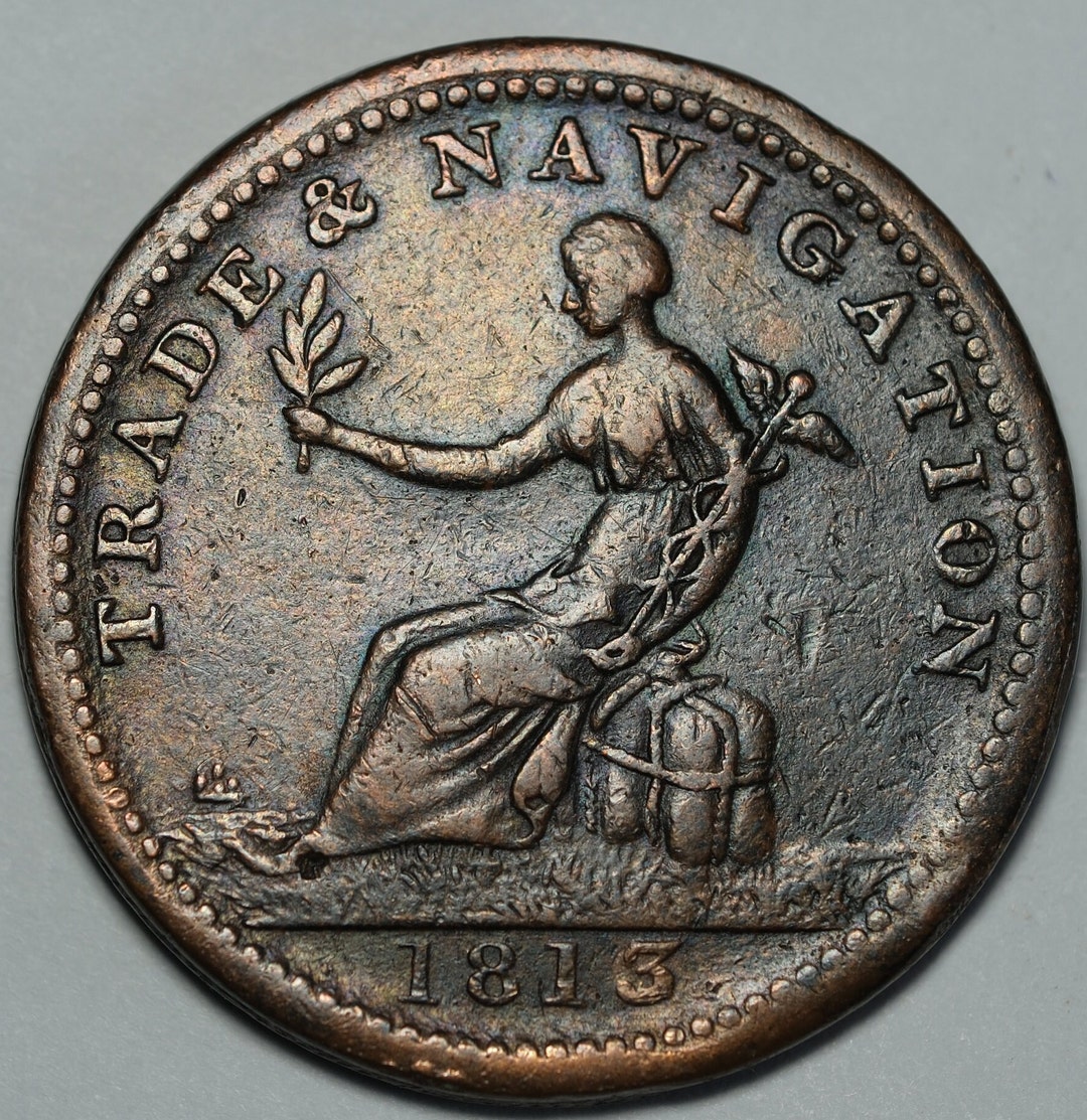 1813 Half Penny Token Canada Provinces - Etsy