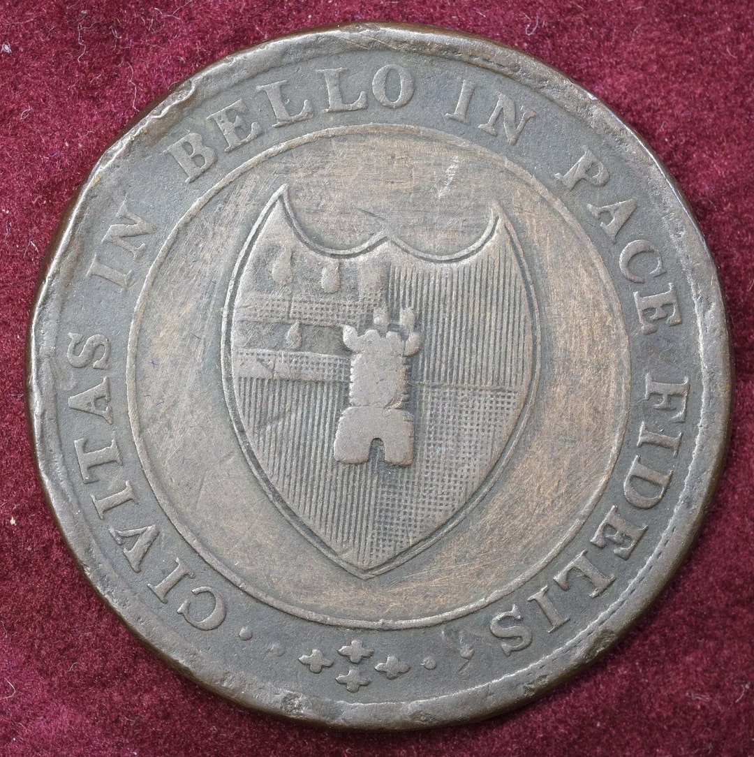 1811 One Penny Token Worcester City and County Token - Etsy