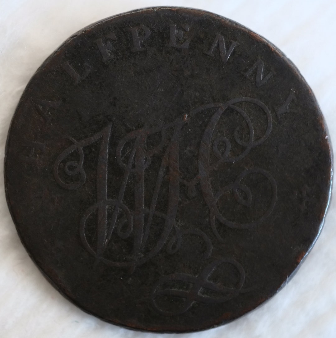 1797 Copper Half Penny Token Stafford William Horton - Etsy