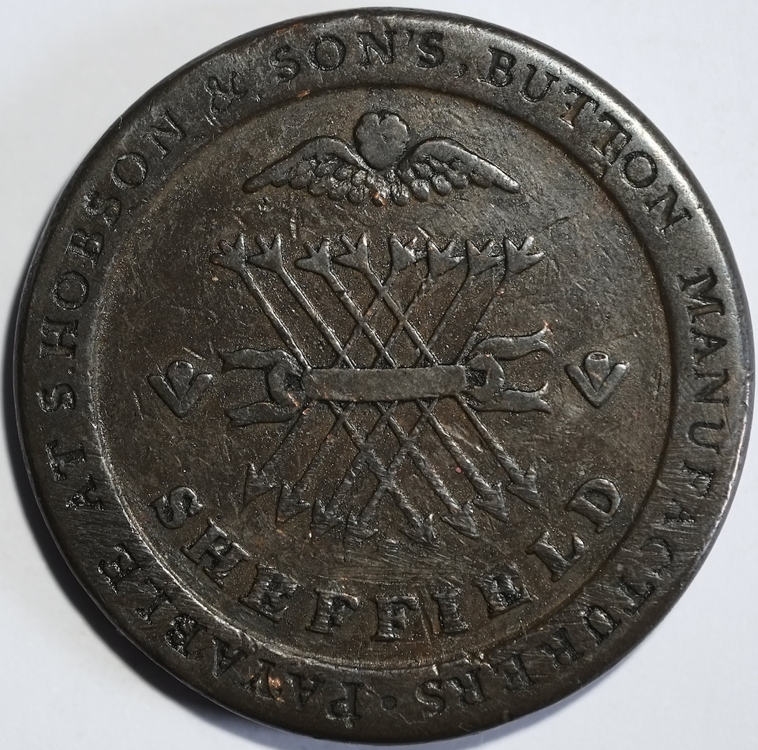 1812 Sheffield S Hobson & Son Cartwheel Style Penny Token - Etsy