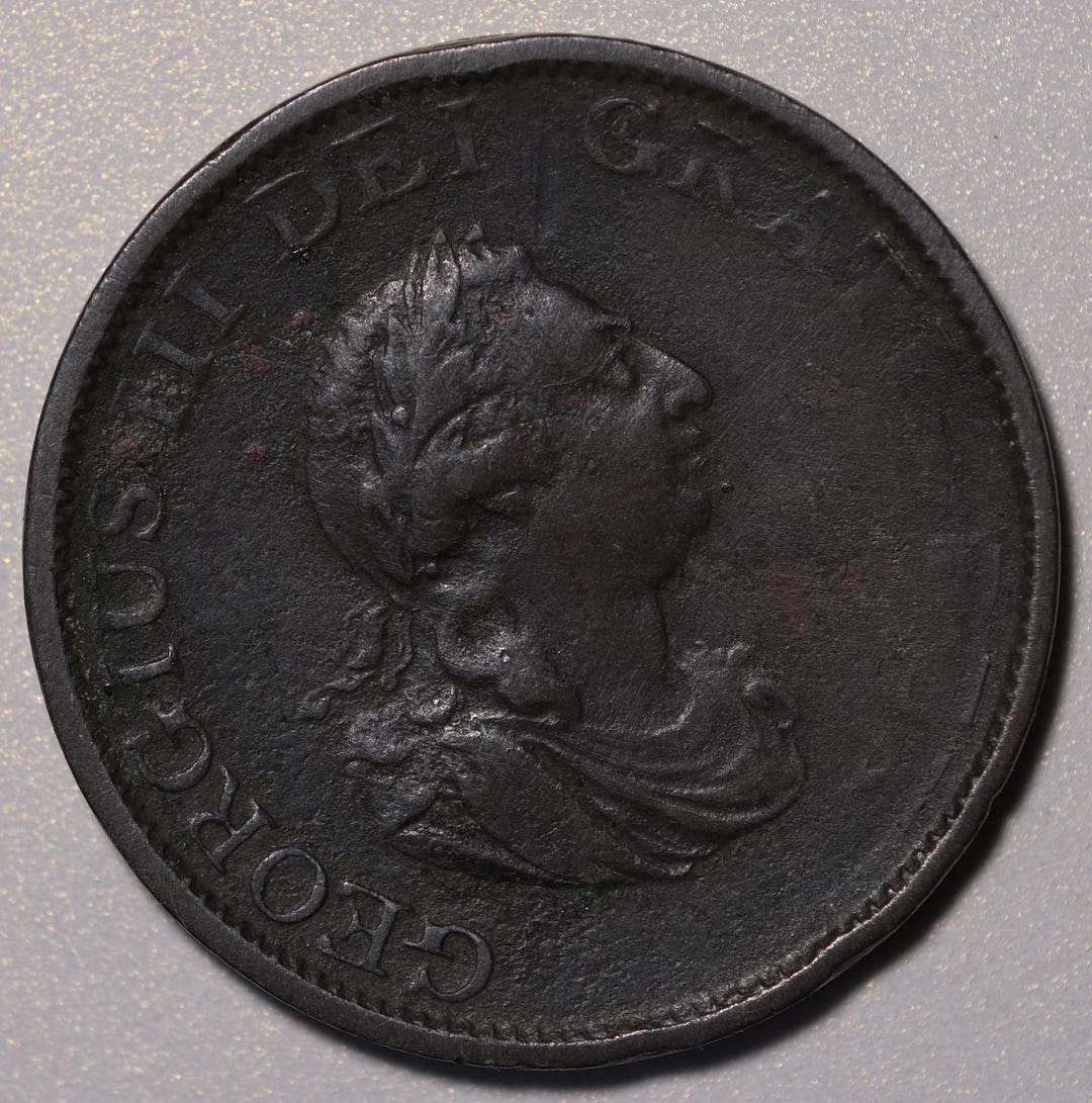 1799 King George III Half Penny Coin Soho Mint - Etsy