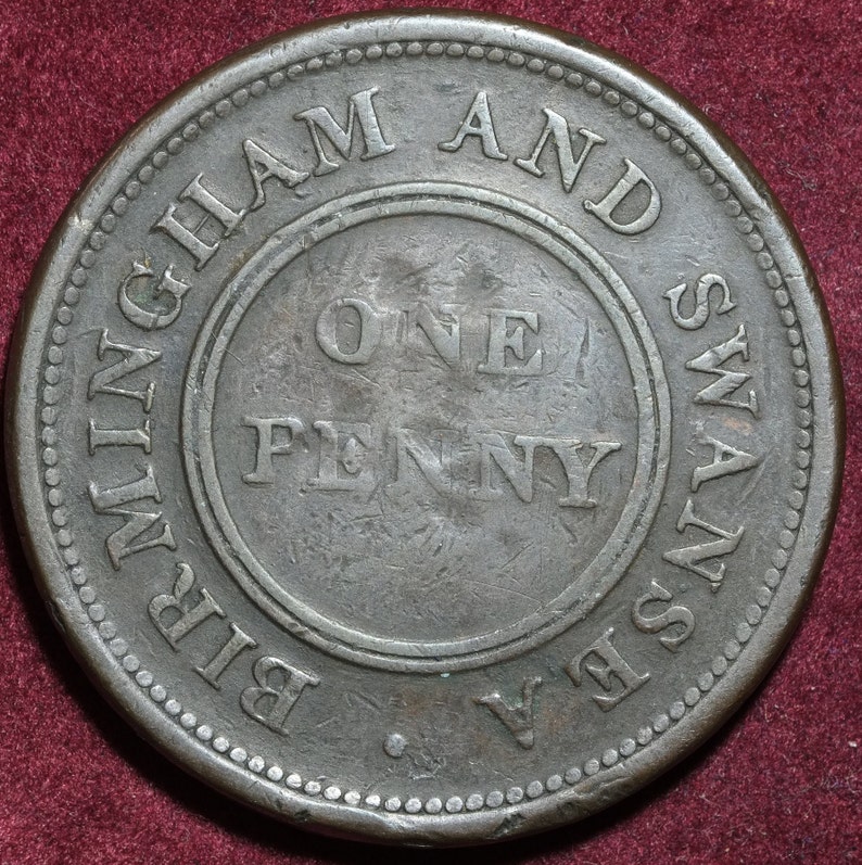 1811 Rose Copper Company Token Birmingham and Swansea One - Etsy