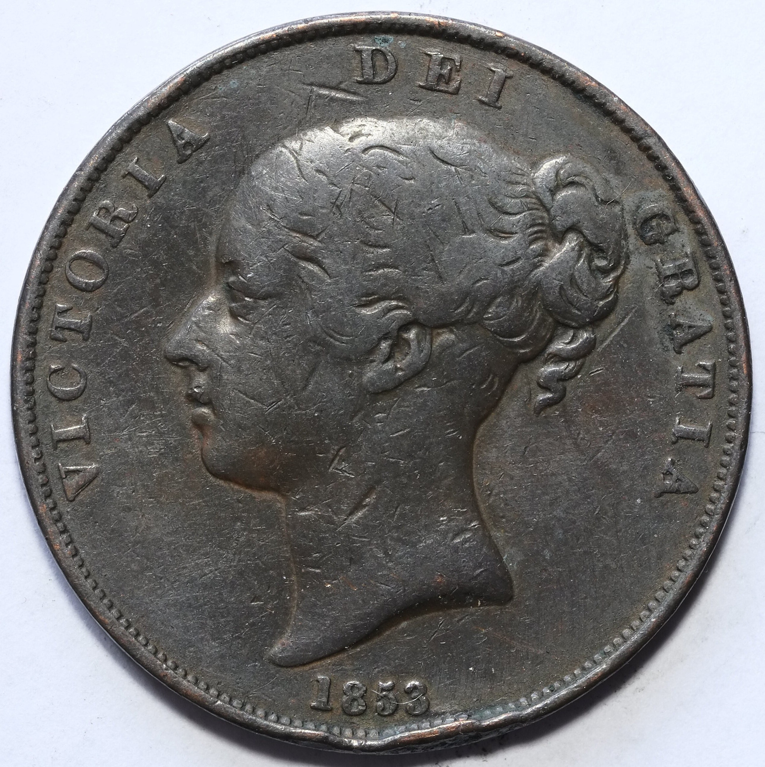 1853 Victorian One Penny FC - Etsy