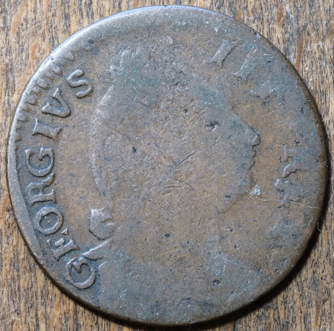 1781 Irish George III Half Penny - Etsy