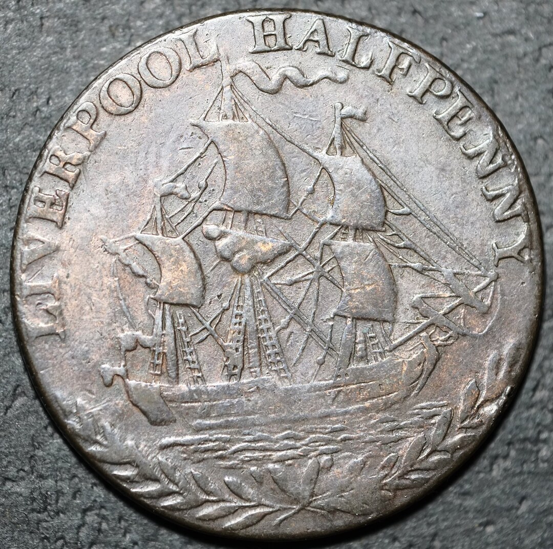 1791 Liverpool Half Penny Token - Etsy UK