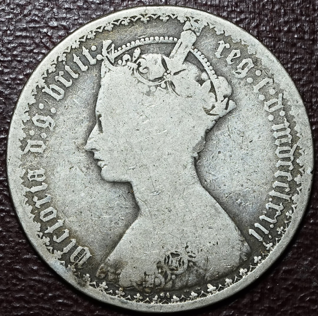 1872 Mdccclxxii Victorian Silver Gothic Florin Die Number 94 - Etsy
