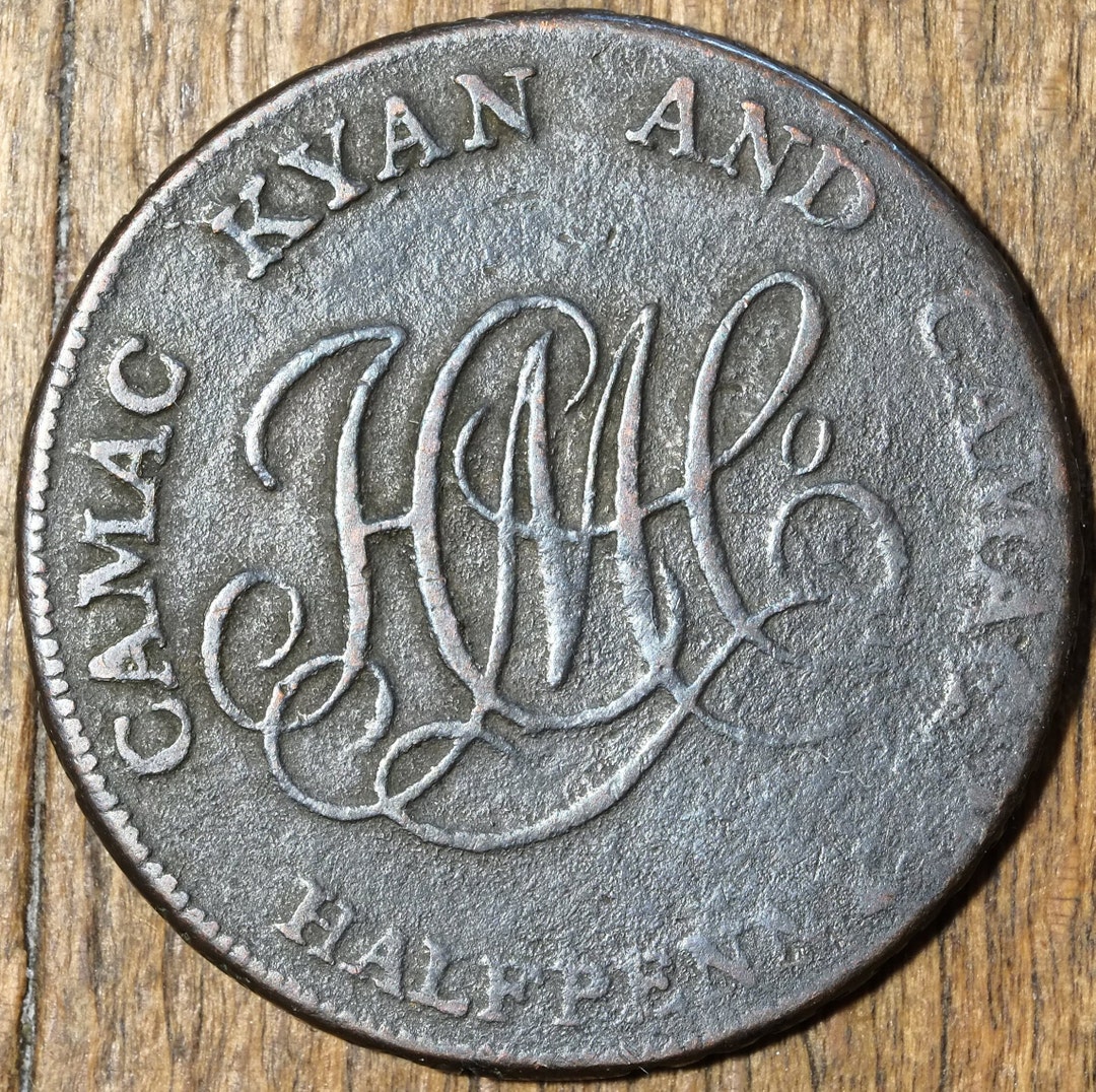 1794 Half Penny Token Dublin Camac Kyan and Camac - Etsy