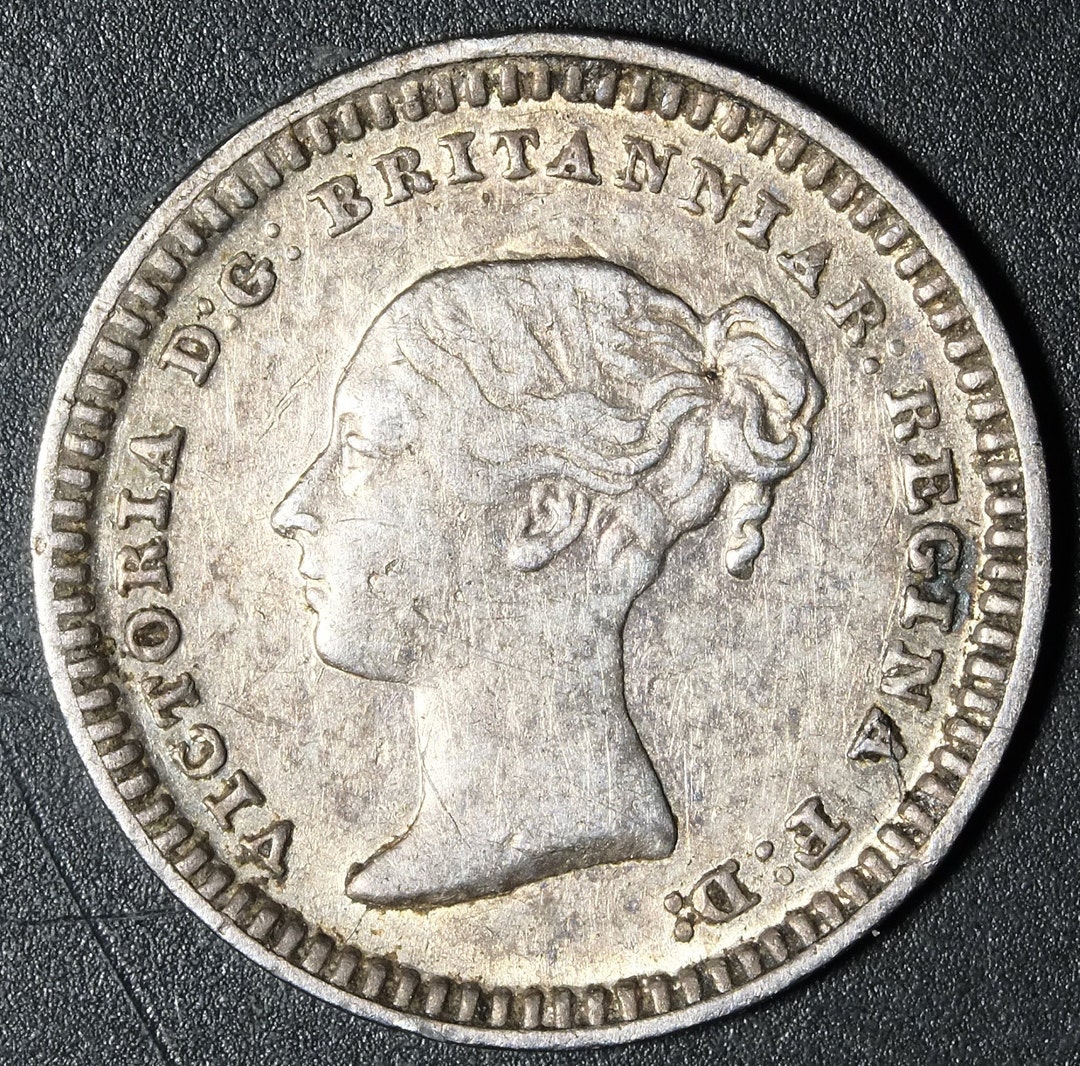 1843 Victorian Silver 3 1/2 Pence Colonial Issue - Etsy