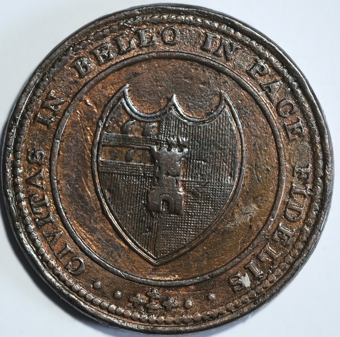 1811 One Penny Token Worcester City and County Token - Etsy