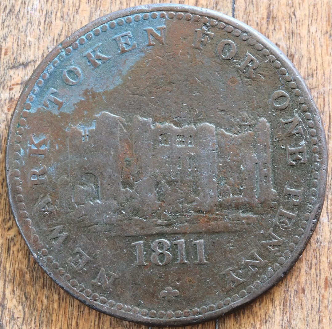 1811 Newark Nottinghamshire One Penny Copper Token - Etsy