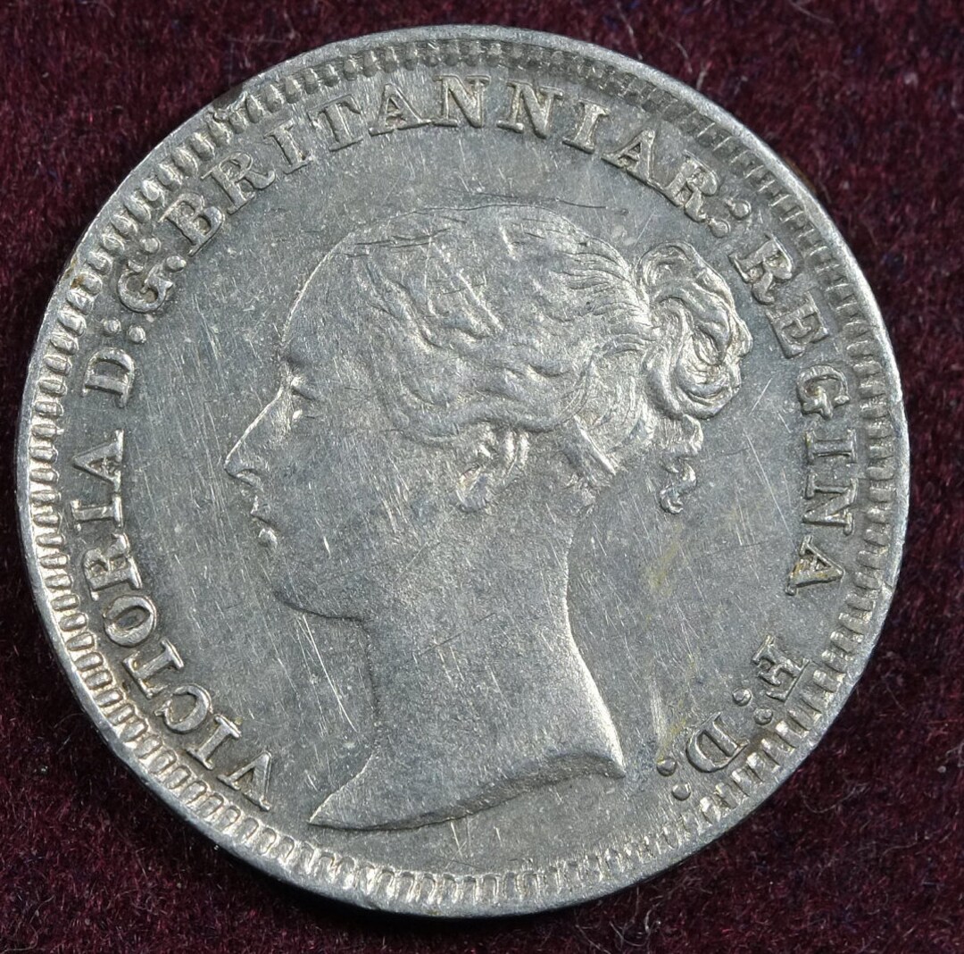 1880 Silver One Penny Maundy Coin - Etsy