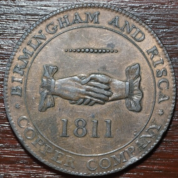1811 Birmingham & Risca Copper Company One Penny Token - Etsy