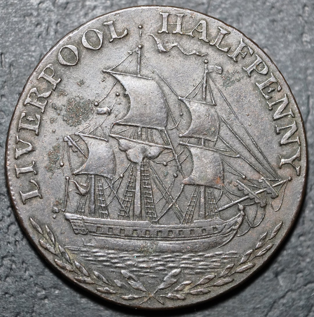 1791 Liverpool Half Penny Token - Etsy