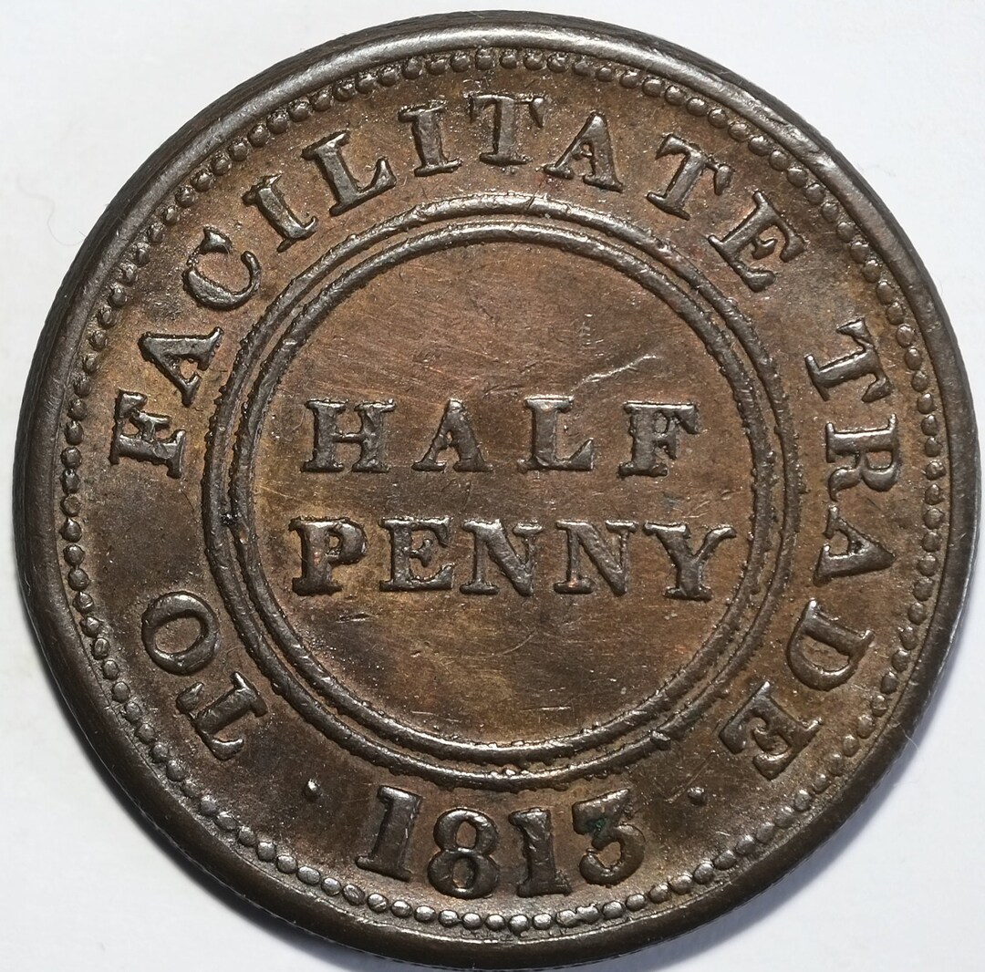 1813 Half Penny Token Worcester - Etsy