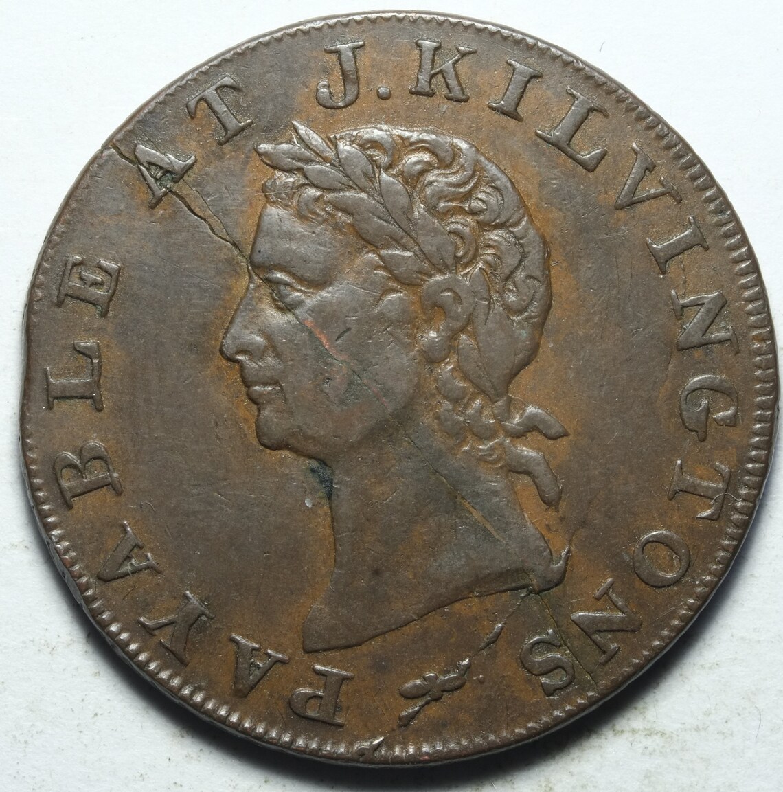 1795 Brunswick Half Penny Token J Kilvingtons Middlesex London | Etsy