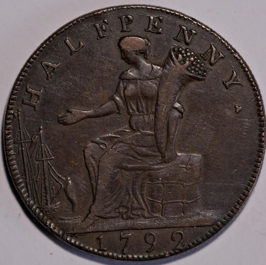 1792 Half Penny Token Middlesex & London - Etsy