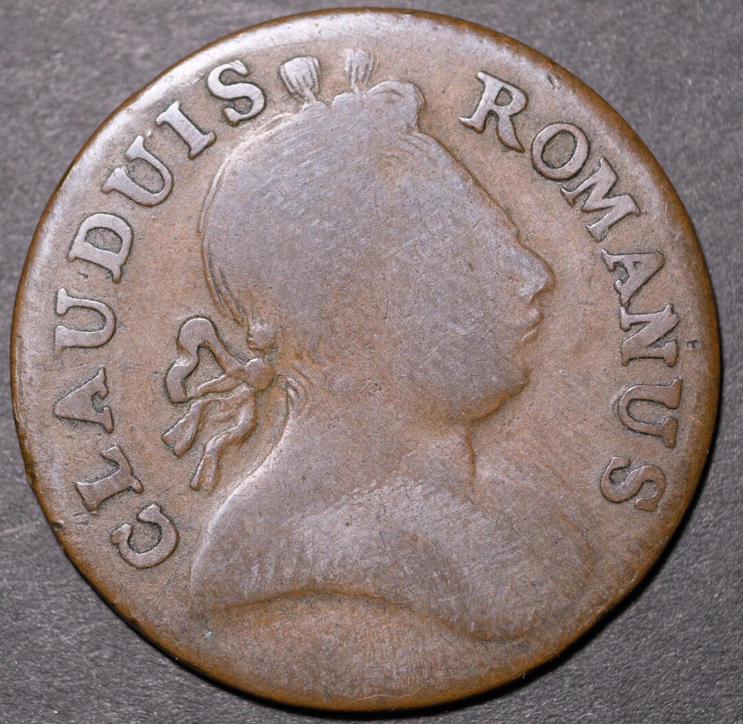 1775 Half Penny Token Claudius Romanus PAX PLA CID - Etsy