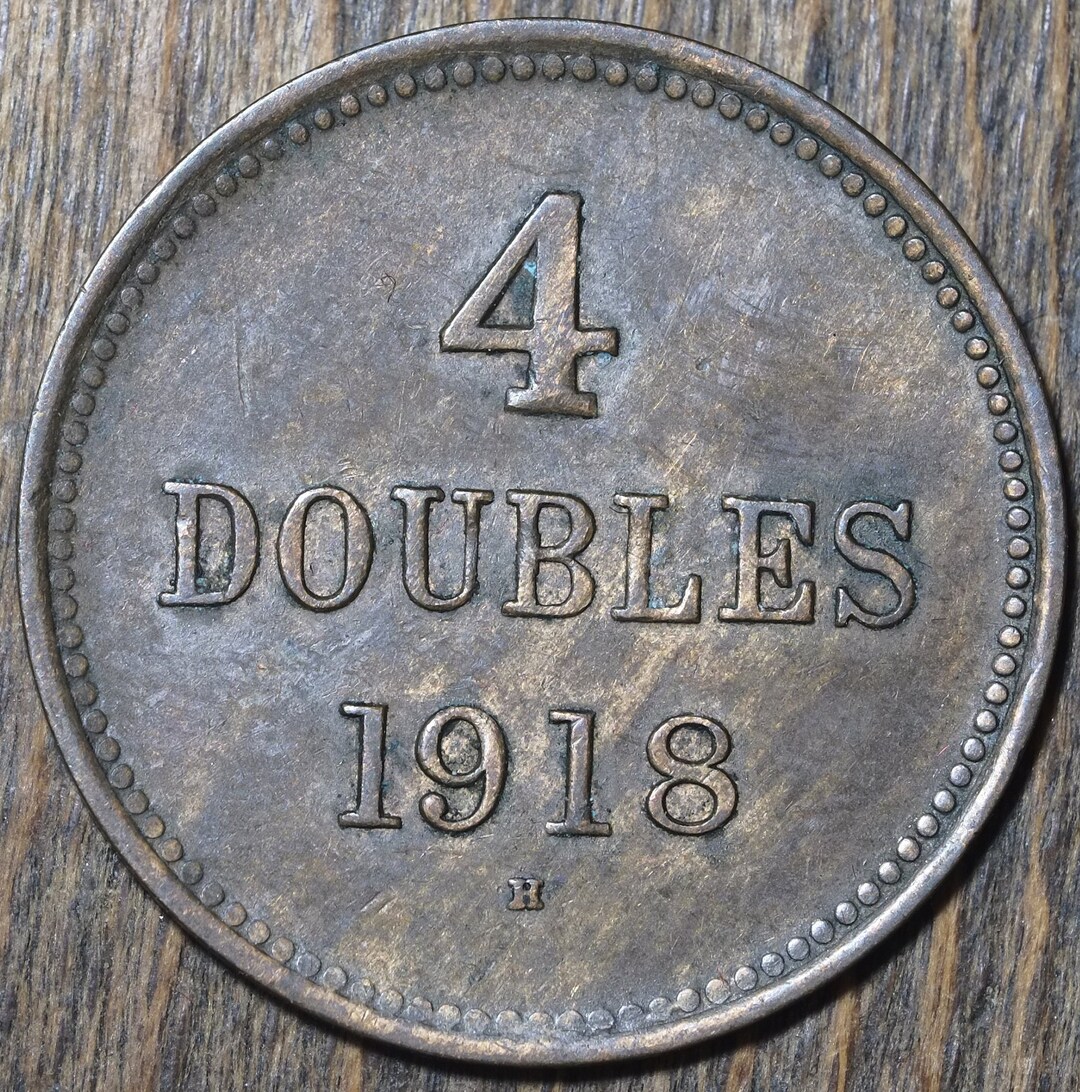 1918 H KGV Guernsey 4 Doubles - Etsy