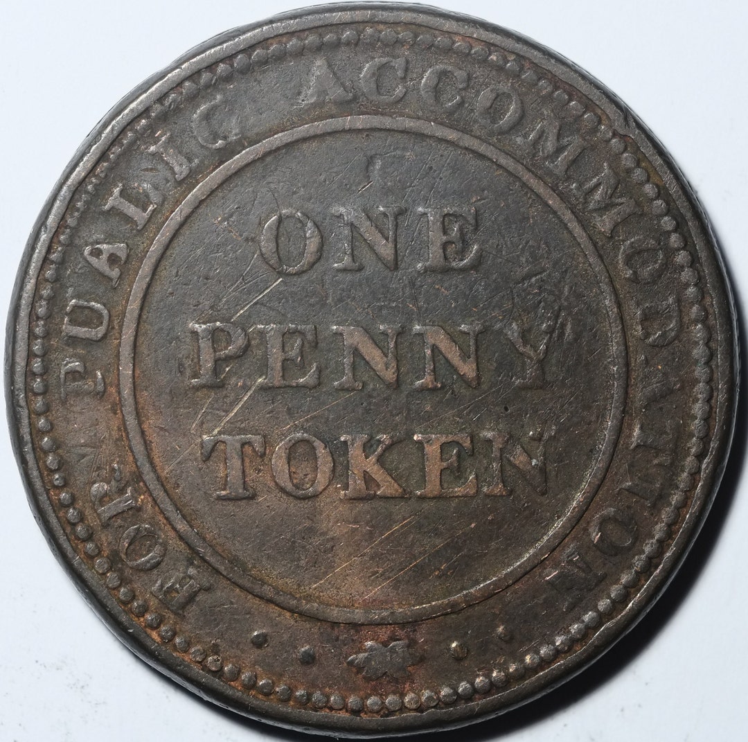 1813 One Penny Token Burslem Staffordshire - Etsy