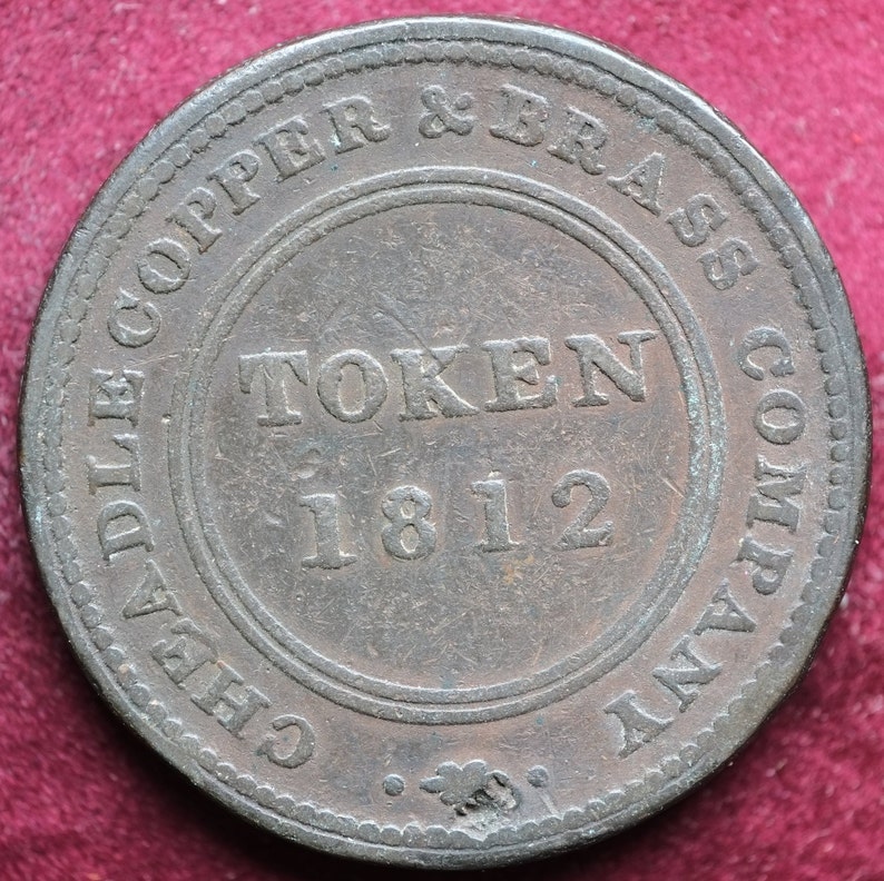 1811 One Penny Token Staffordshire Cheadle Copper & Brass Co - Etsy