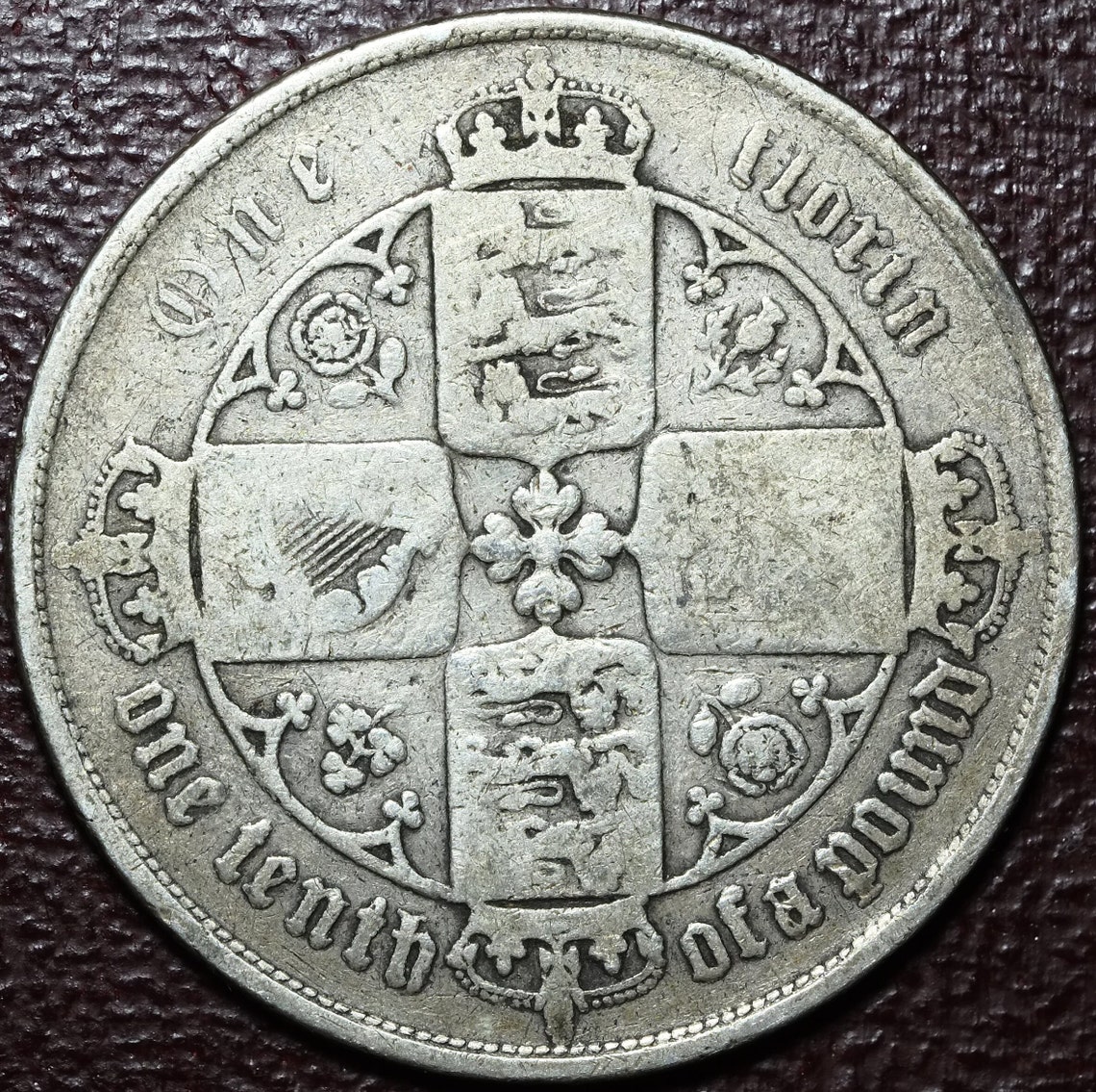 1859 Mdccclix Victorian Silver Gothic Florin - Etsy