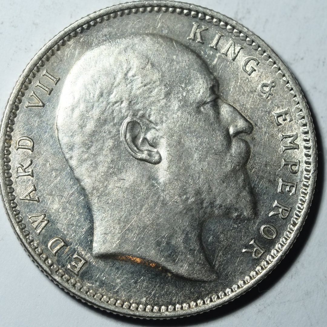1905 Bombay Mint British India Silver One Rupee - Etsy
