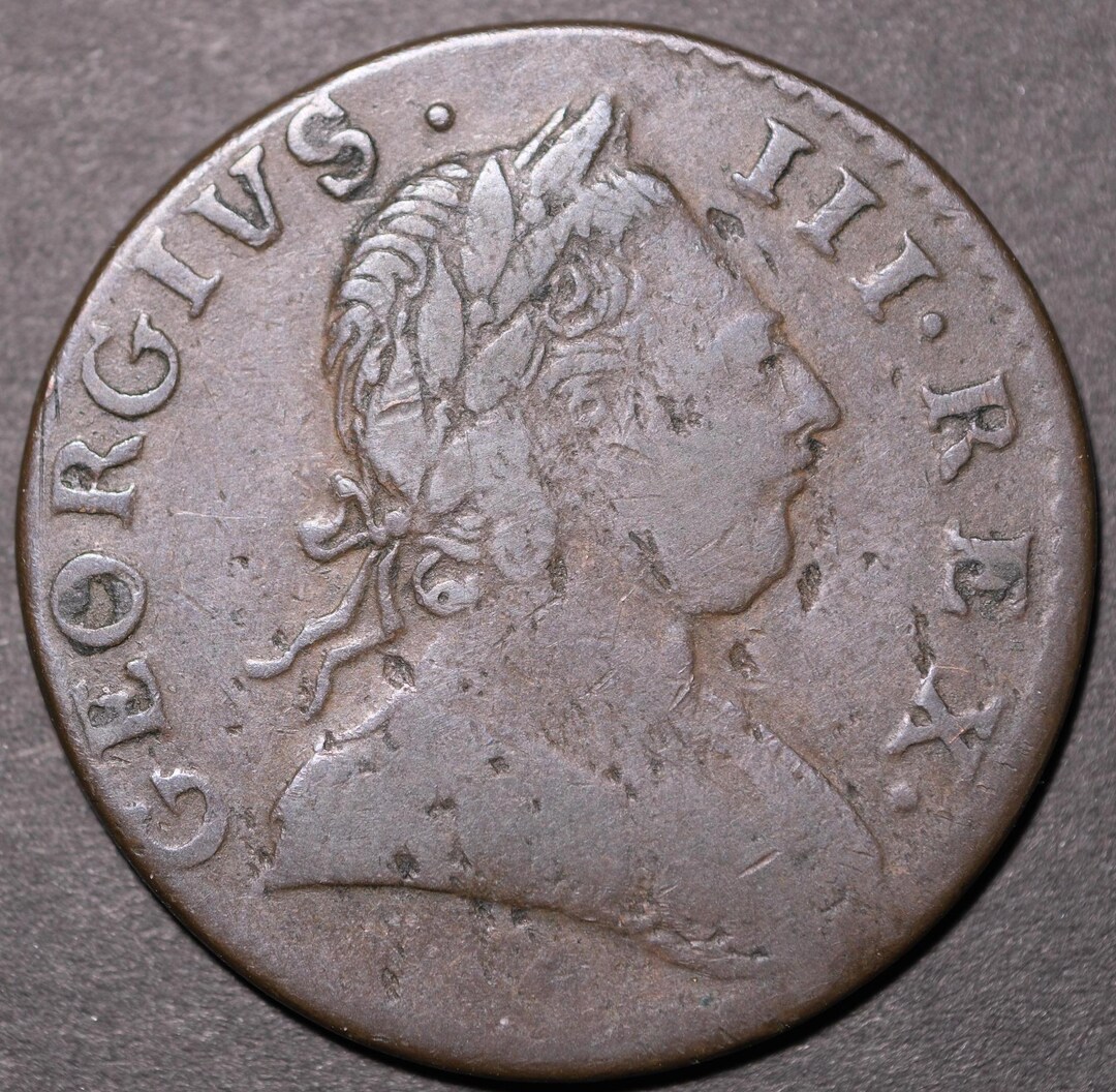 Late 18th C Evasion Half Penny George III - Etsy