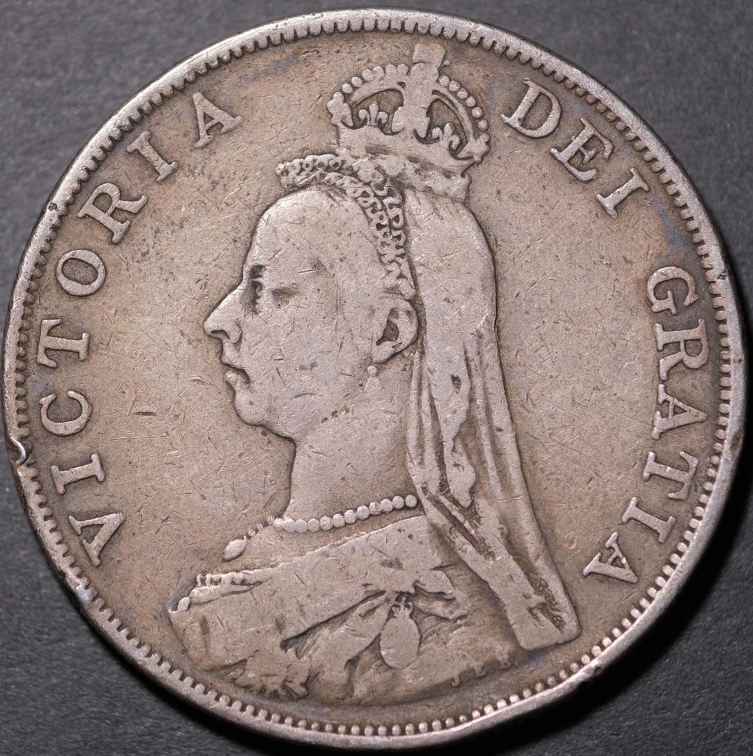 1889 Silver Double Florin Queen Victoria Coin - Etsy