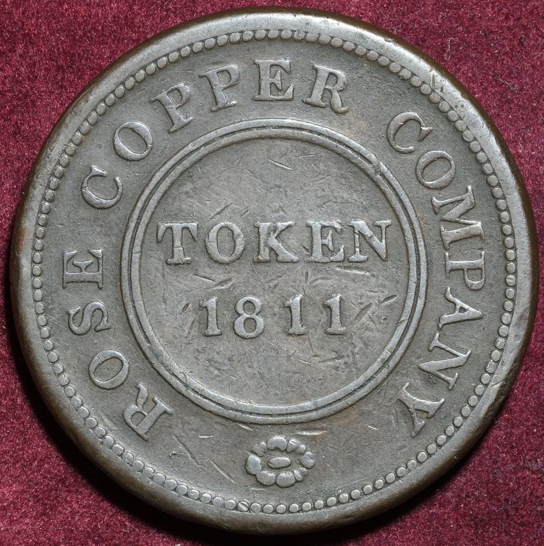 1811 Rose Copper Company Token Birmingham and Swansea One - Etsy