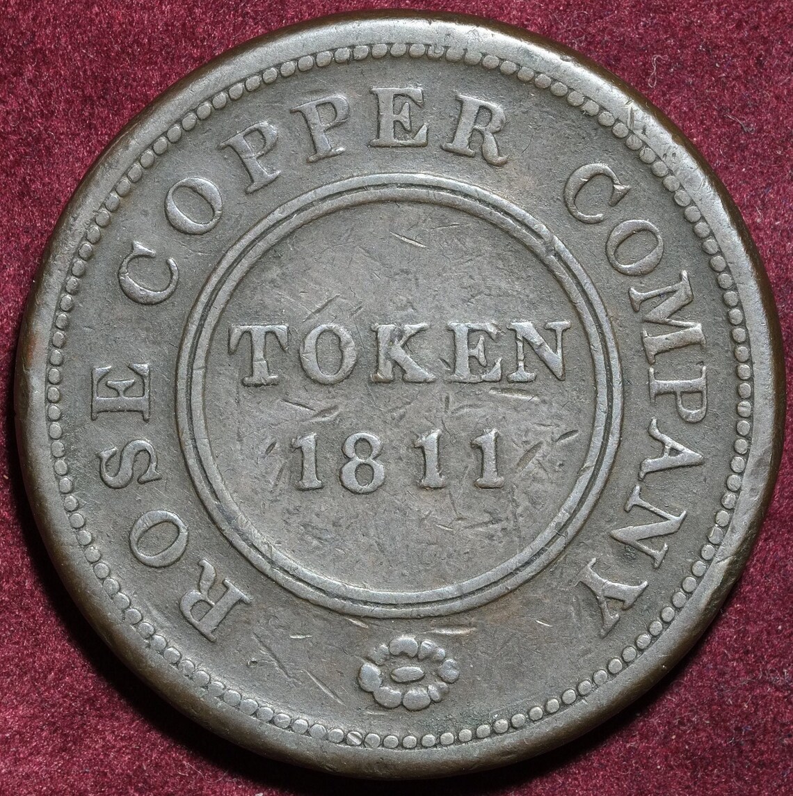 1811 Rose Copper Company Token Birmingham and Swansea One - Etsy