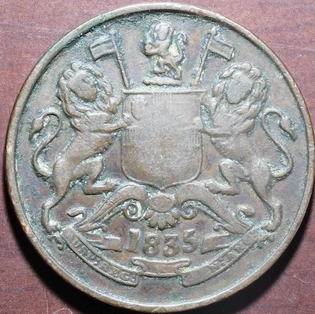 1835 British East India Company Half Anna - Etsy