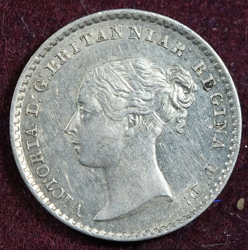 1839 Silver One Penny Maundy Coin - Etsy