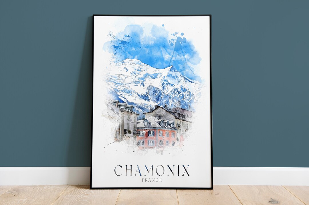 Chamonix Print, France Travel Print - Etsy
