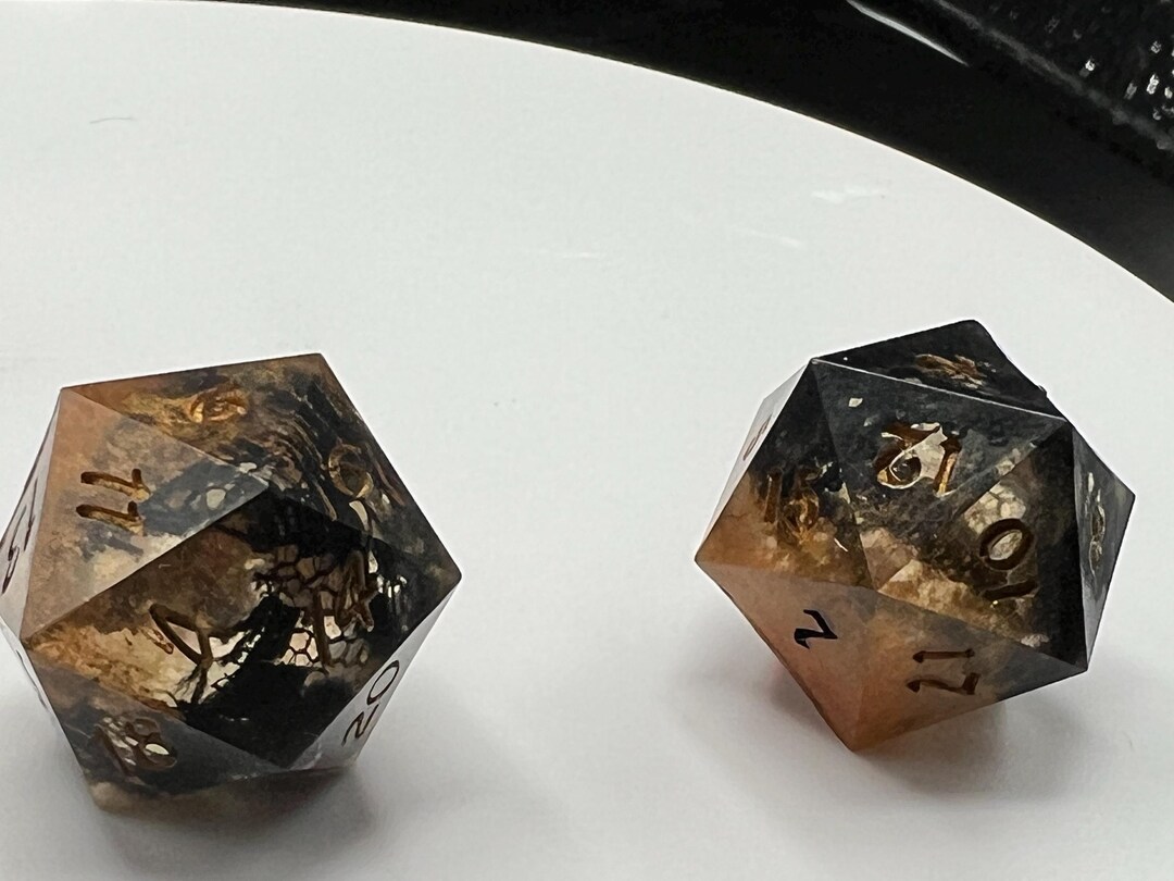 Opulence - D20 Sample Set - Different Font on Each D20 - Total of Two ...