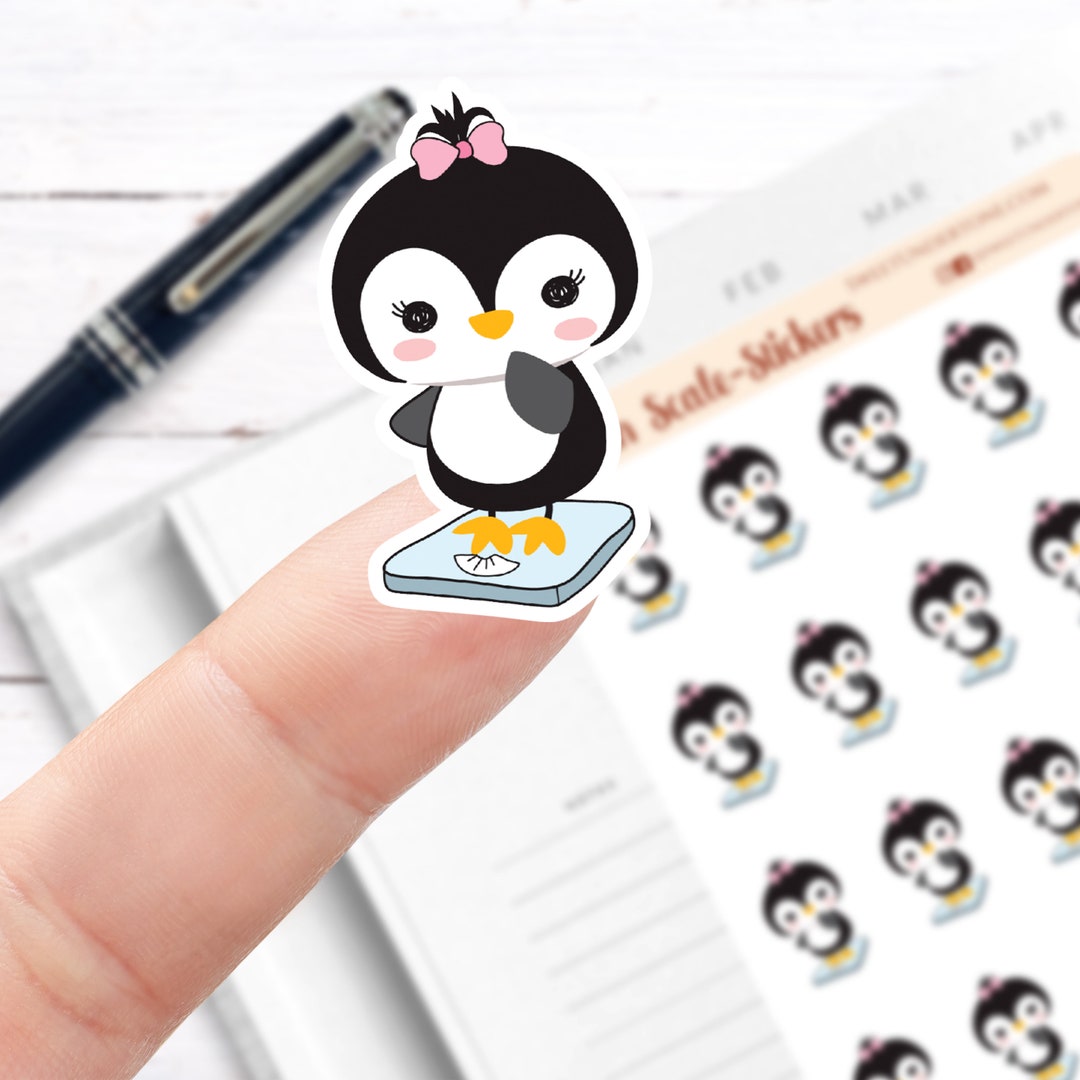 Penguin Scale Stickers // Character Stickers // Planner Stickers ...