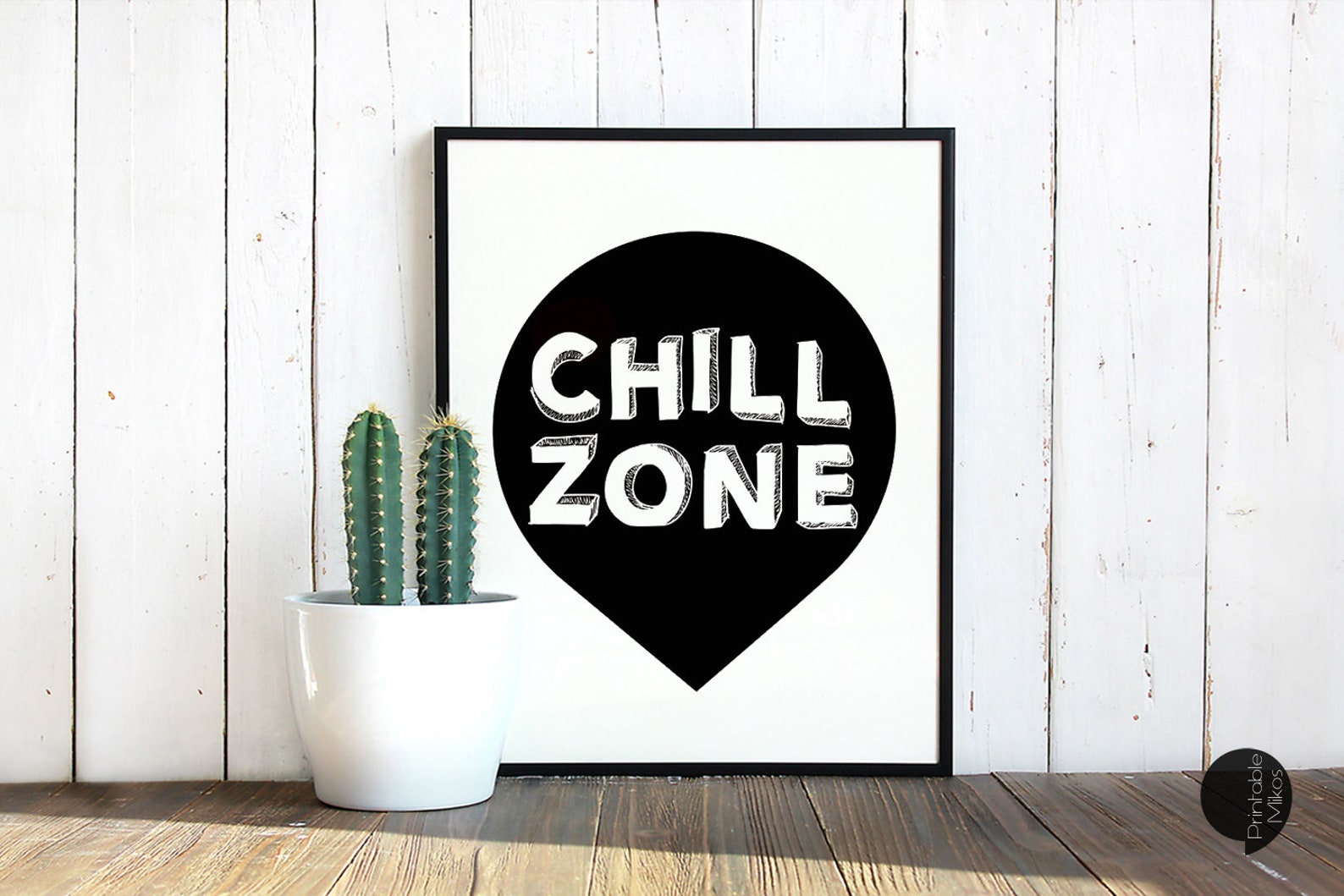 Chill Zone Chill poster Classroom Printable wall art Relax | Etsy