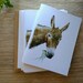 Donkey Greeting Card Note Card Watercolor - Etsy