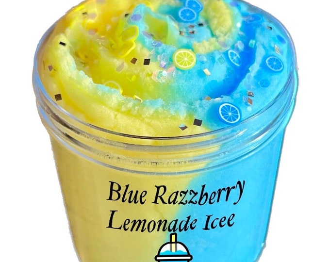 Strawberry-lemon Slushie Icee Slime - Etsy