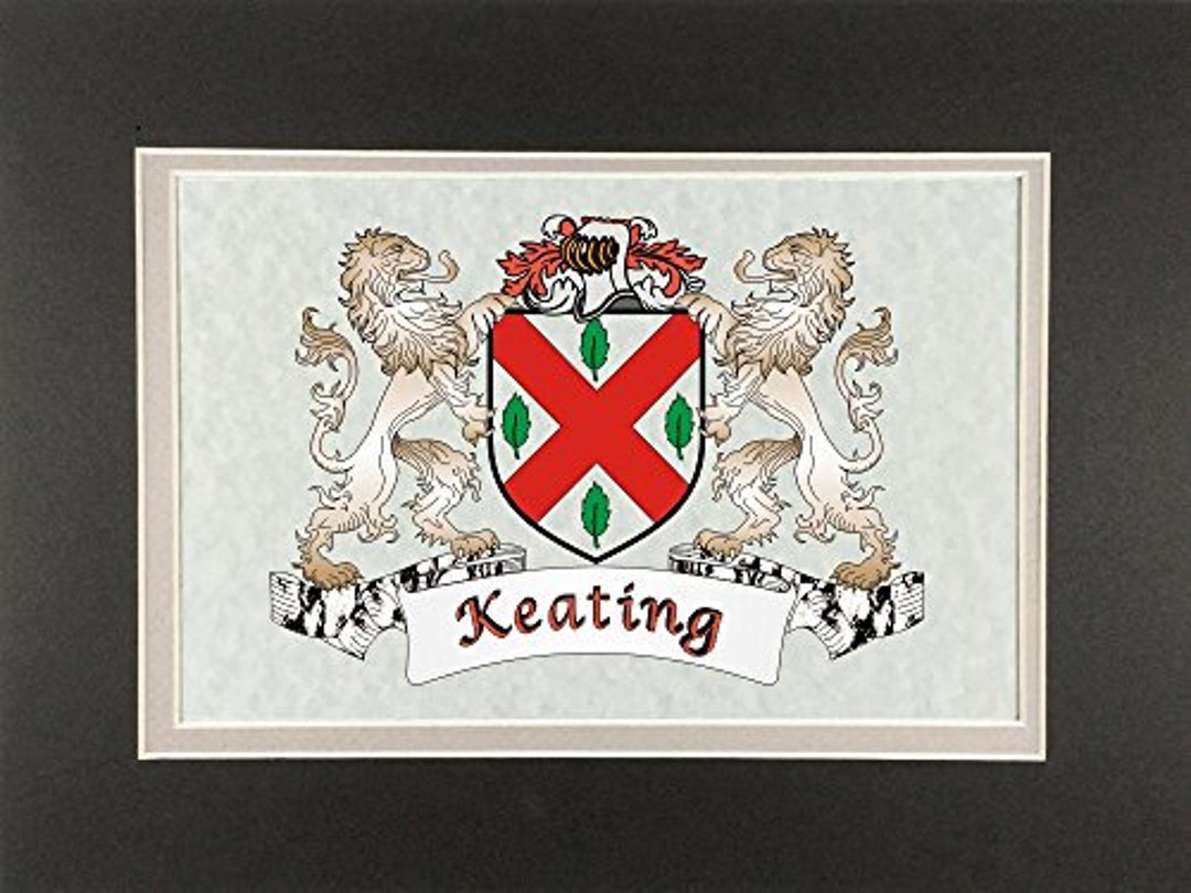 Keating Irish Coat of Arms Print - Frameable 9" X 12" - Etsy