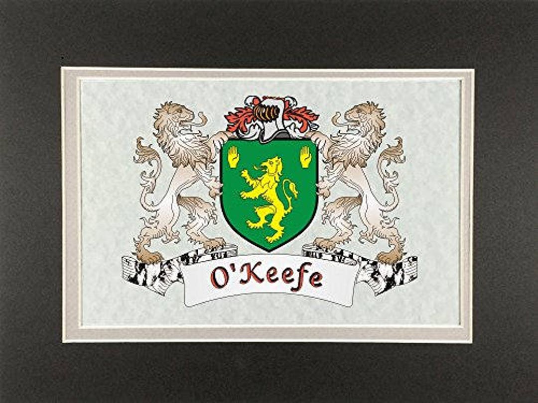 O'keefe Irish Coat of Arms Print - Frameable 9" X 12" - Etsy