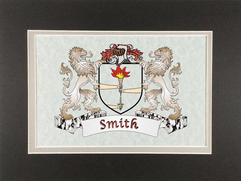 Smith Irish Coat of Arms Print Frameable 9 X 12 | Etsy