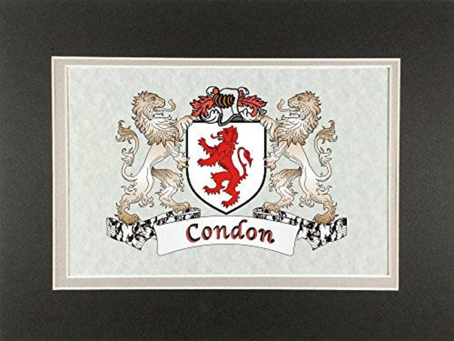 Condon Irish Coat of Arms Print Frameable 9 x 12 | Etsy