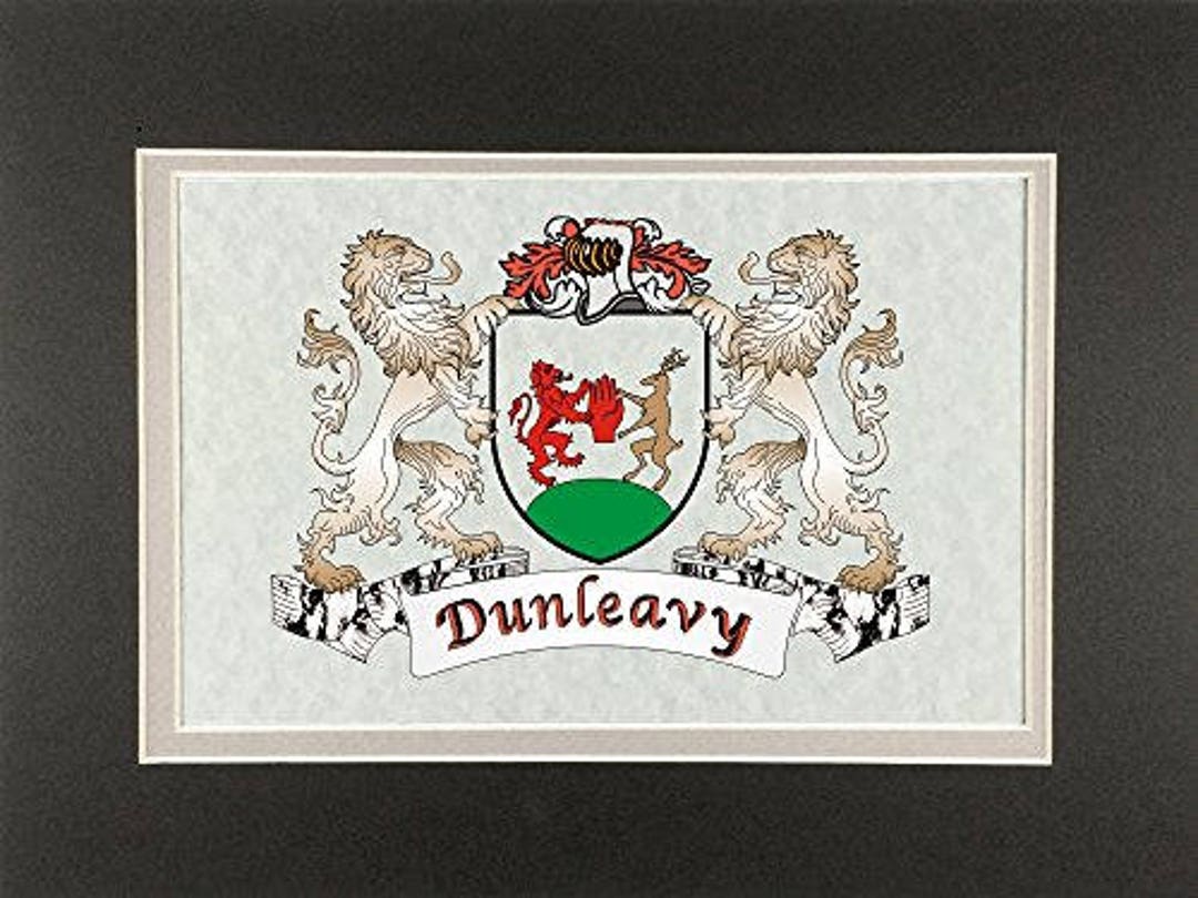 Dunleavy Irish Coat of Arms Print - Frameable 9" X 12" - Etsy