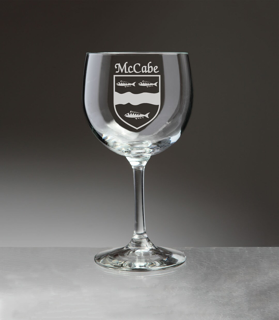 Mccabe Irish Coat of Arms Red Wine Glasses Set of 4 sand - Etsy