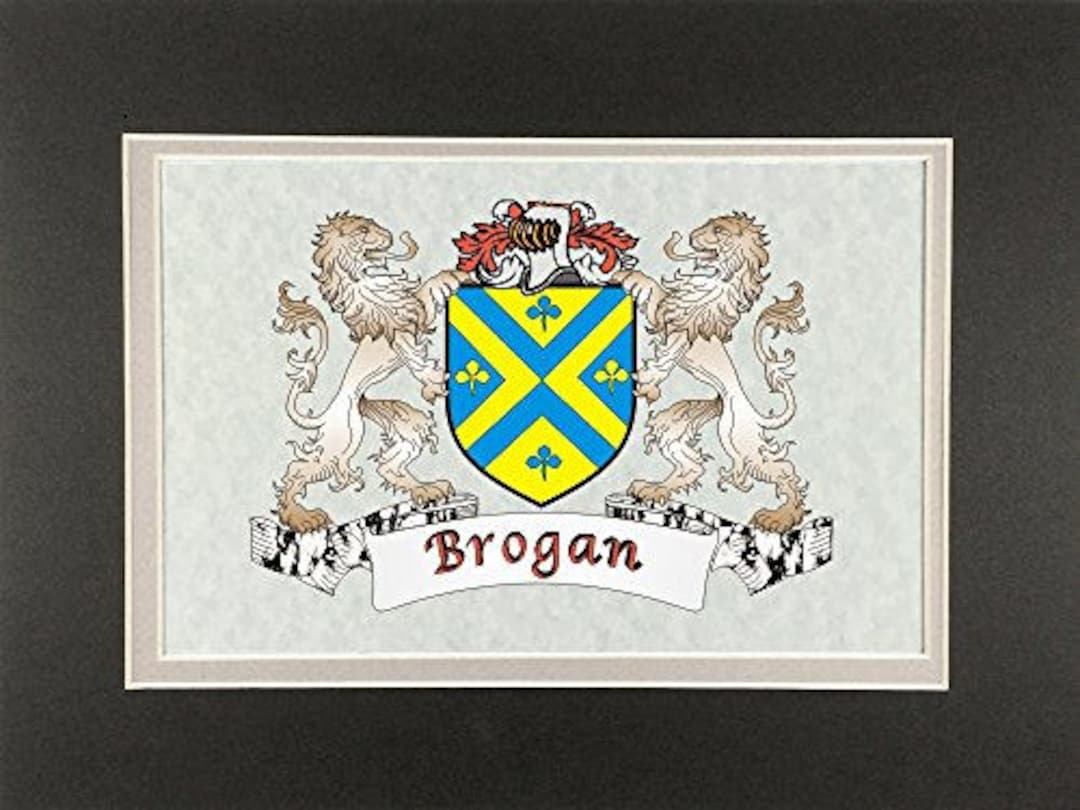 Brogan Irish Coat of Arms Print Frameable 9 X 12 - Etsy