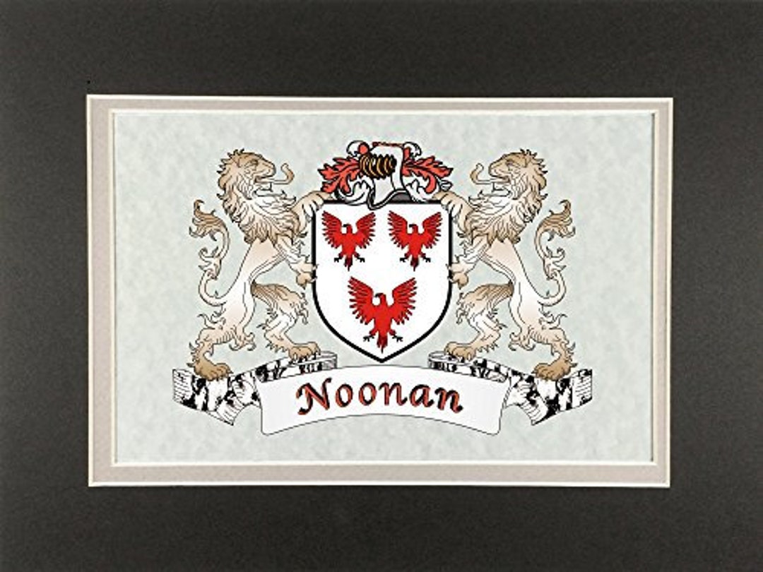 Noonan Irish Coat of Arms Print Frameable 9 X 12 - Etsy