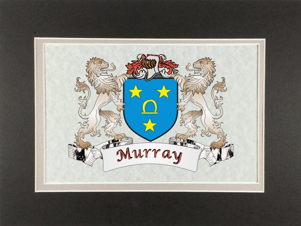 Murray Irish Coat of Arms Print - Frameable 9" X 12" - Etsy