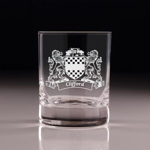 Clifford Irish Coat of Arms Old Fashioned Tumblers - Set of 4 - Etsy