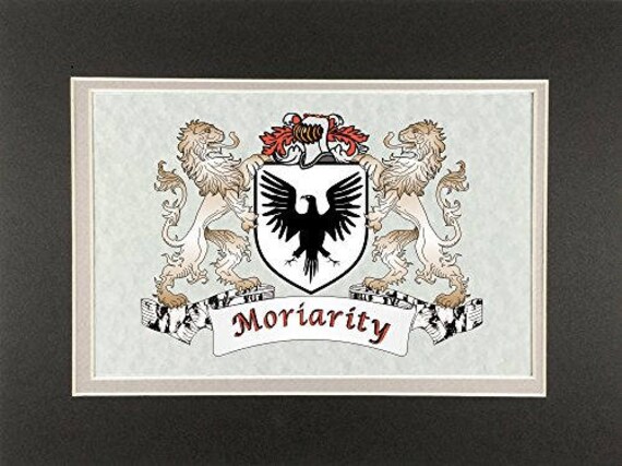Moriarty Irish Coat of Arms Print Frameable 9 X | Etsy